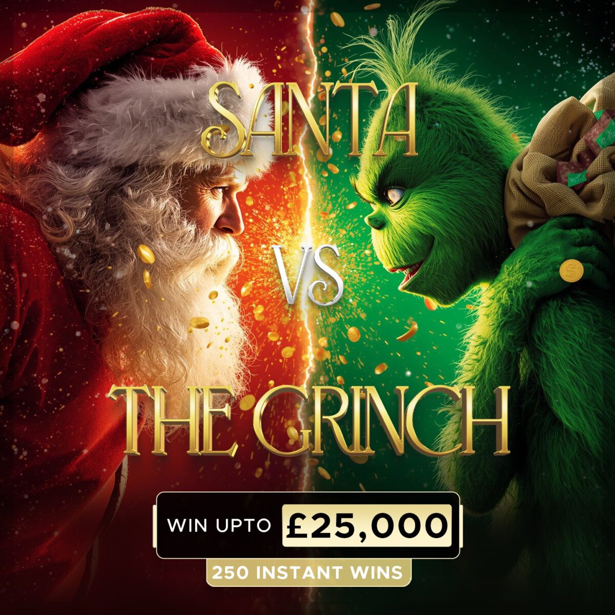 Santa VS The Grinch - The Stolen Christmas Jackpot | 250 Instant Wins ...