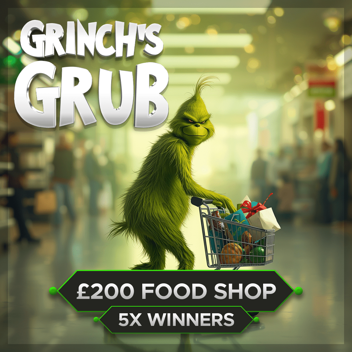 Grinch's Grub | £200 Food Shop | 5x Winners! - Royalux Competitions