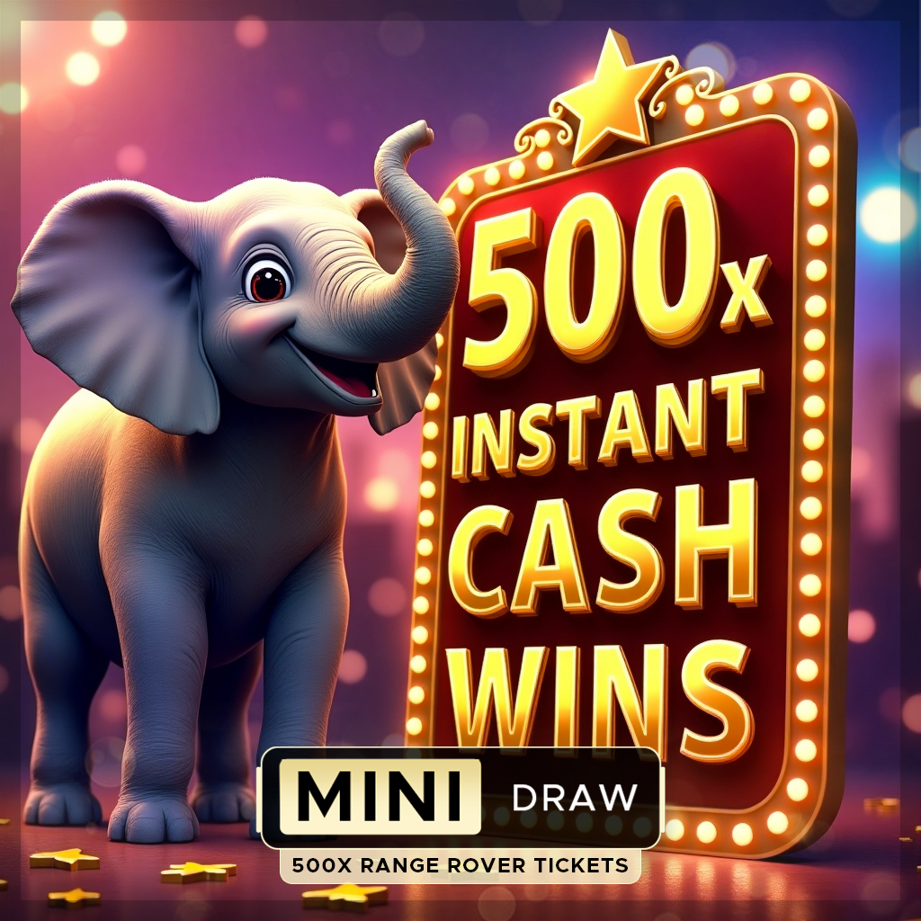 Elephants Range Rover Evoque Mini Draw | Win 500x Tickets +500x Cash ...